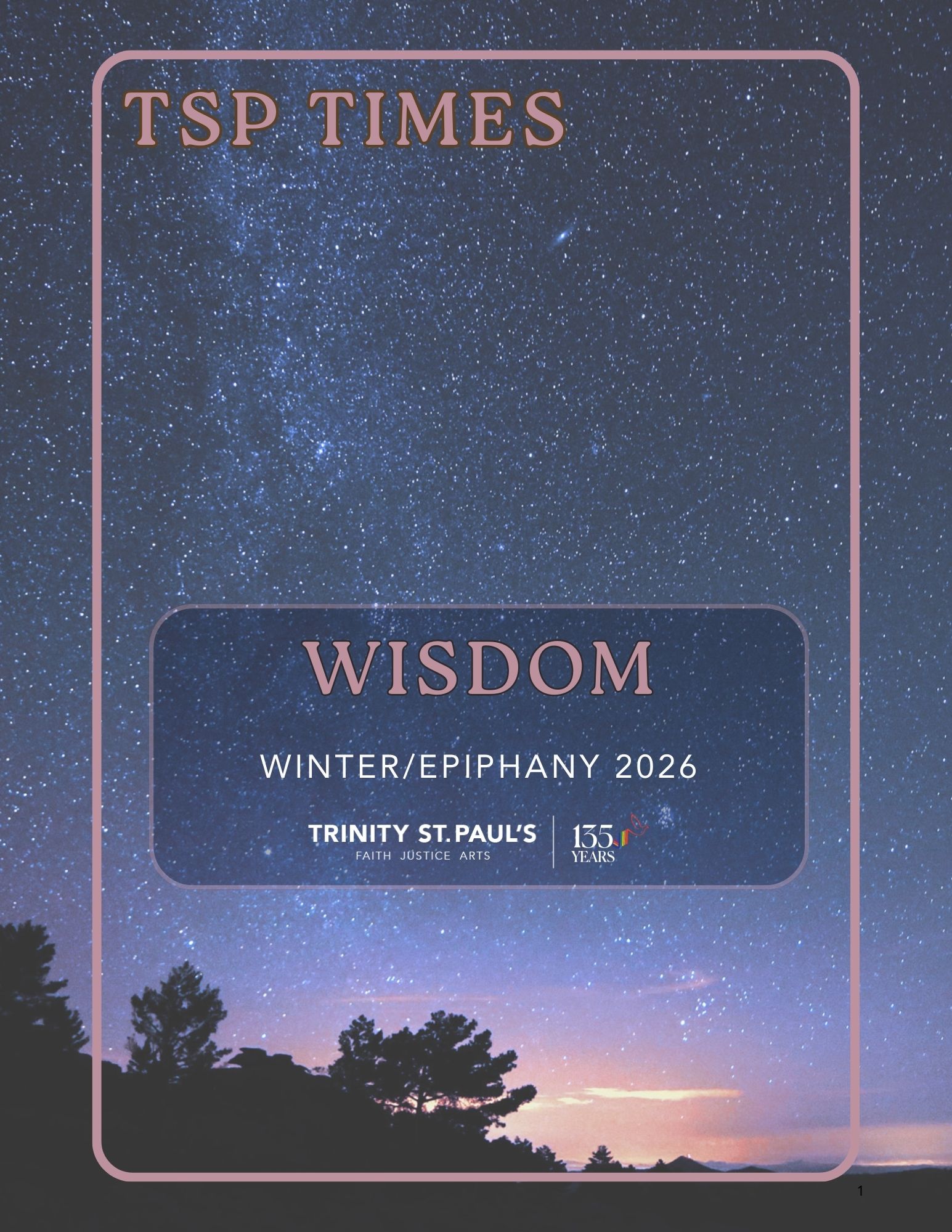 Winter 2026 TSP Times - Trinity-St. Paul's United Church